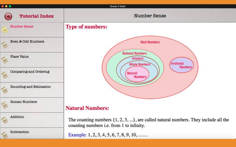 Grade 5 Math Primary School Learning For Kids Mac 